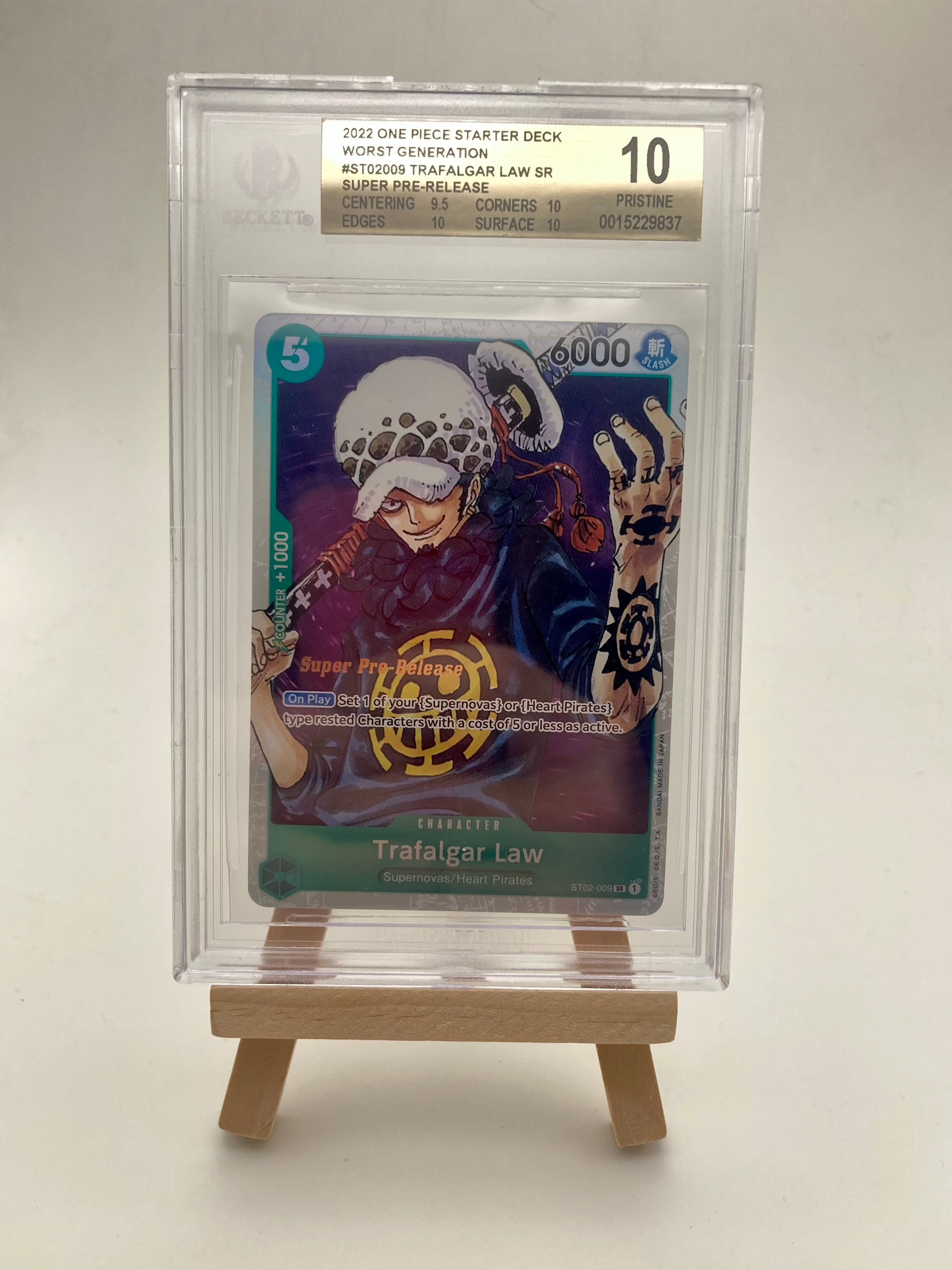 BGS 10 - Super Pre-Release - Trafalgar Law ST02-009 SR - 1st Edition - One Piece | Best Price in ...